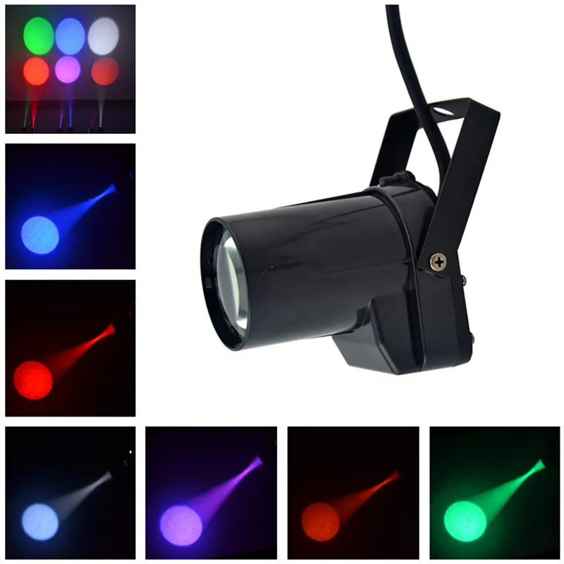 5W LED RGBW Pinspots DJ Stage Party Effect Backlight Spotlights Disco ...