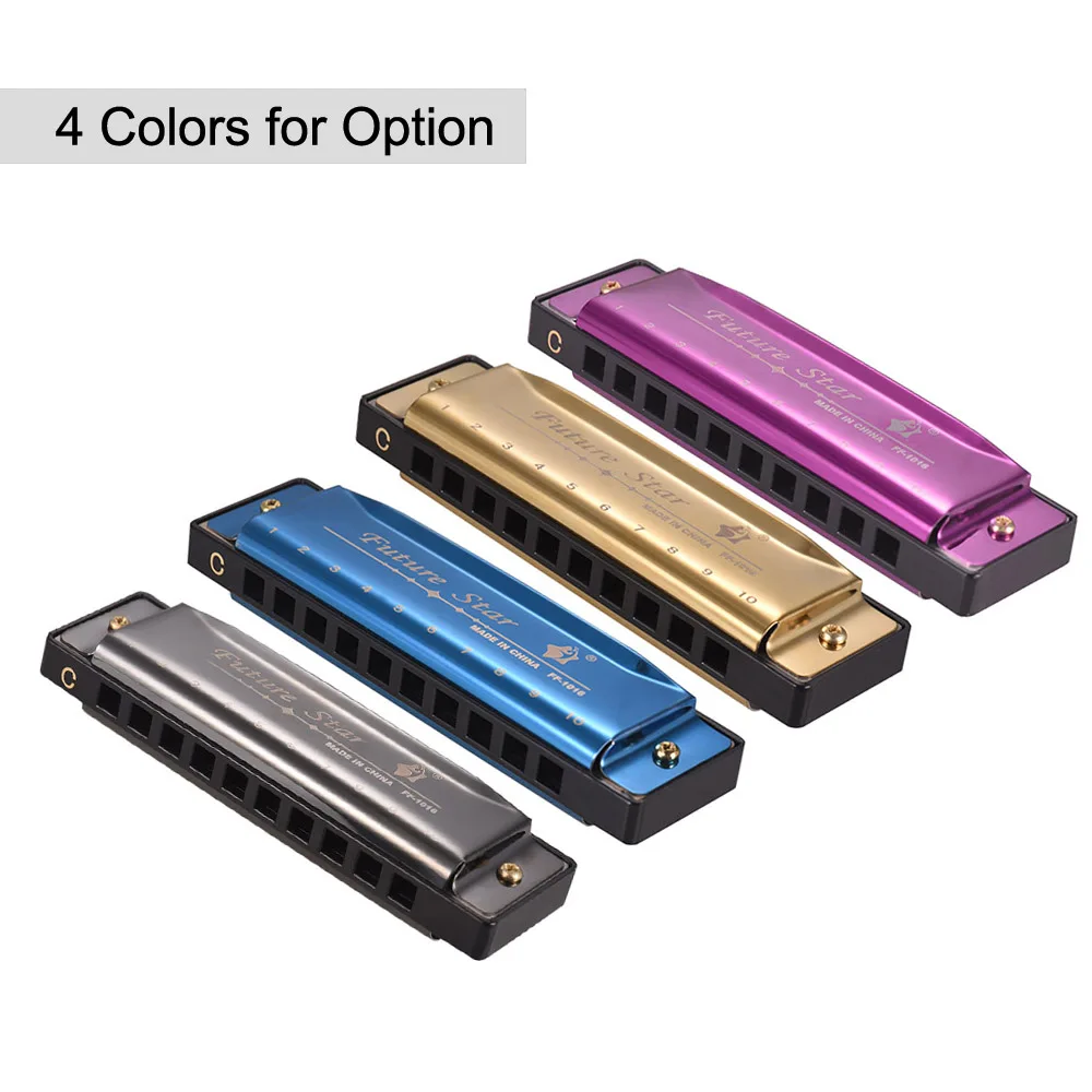 Key-of-C-Diatonic-Harmonica-Mouthorgan-with-ABS-Reeds-Mirror-Surface ...