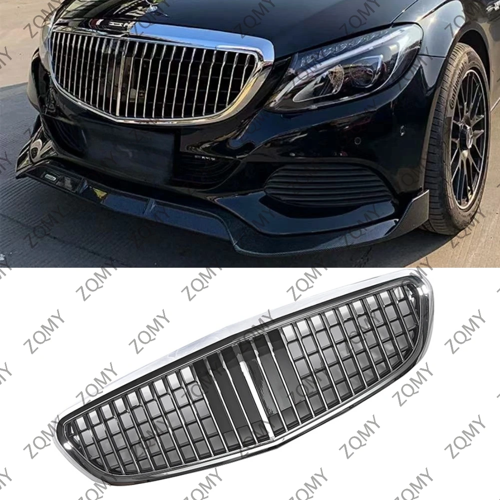 Front Bumper Grille Centre Radiator Grid Grill For Mercedes Benz W205 C ...