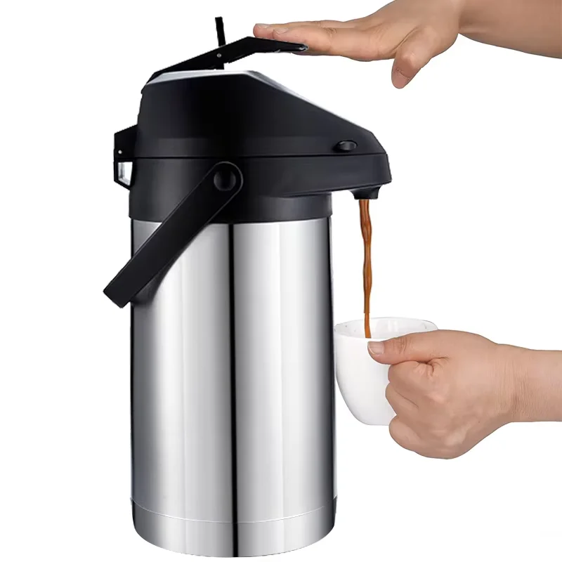 Airpot Hot & Cold Drink Dispenser, Coffee Dispenser, Stainless Steel ...