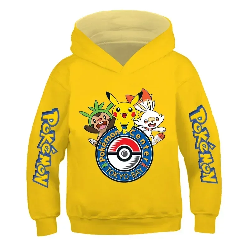 Sudaderas-con-capucha-de-dibujos-animados-de-Pikachu-para-ni-os-y-ni-as ...