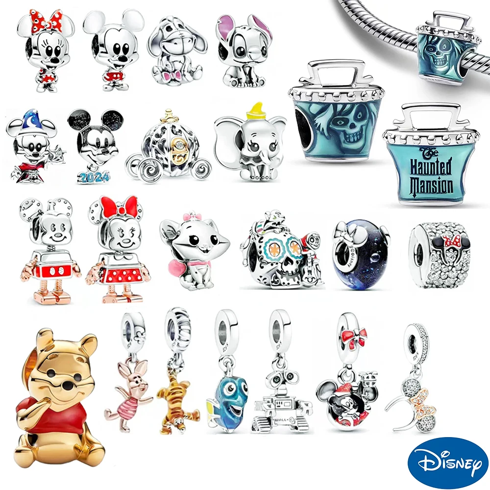 Disney-pulsera-Pandora-de-plata-925-Charm-de-princesa-calabaza-Mickey ...