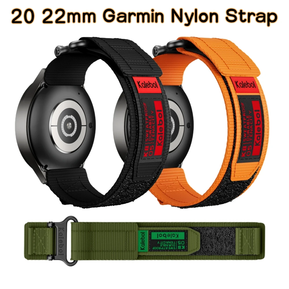 Garmin-20-22mm-Easy-Fit-Nylon-Strap-For-Forerunner-255-265-965 ...