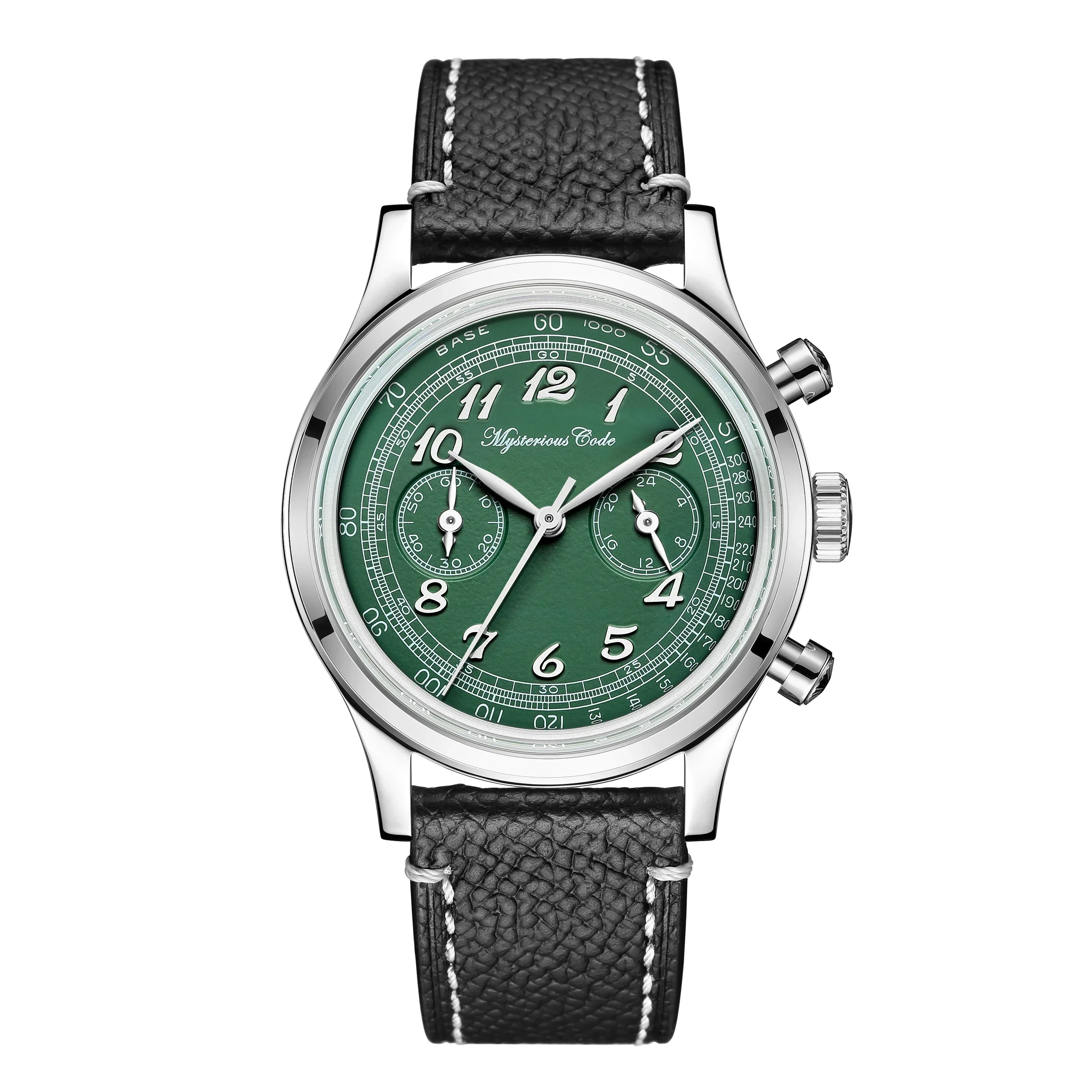 Mysterious-Code-41MM-Men-Watch-Japan-VK64-Movt-Chronograph-Clock-Bubble ...