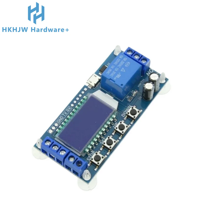 6-30V-Micro-USB-Digital-LCD-Display-Time-Delay-Relay-Module-Control ...