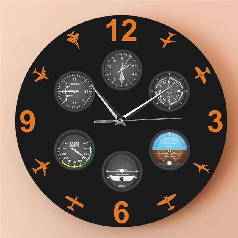 Modern-Design-Printing-Wall-Clocks-Flight-Instruments-Aviation-Aircraft-Decoration-Clocks-Wall ...
