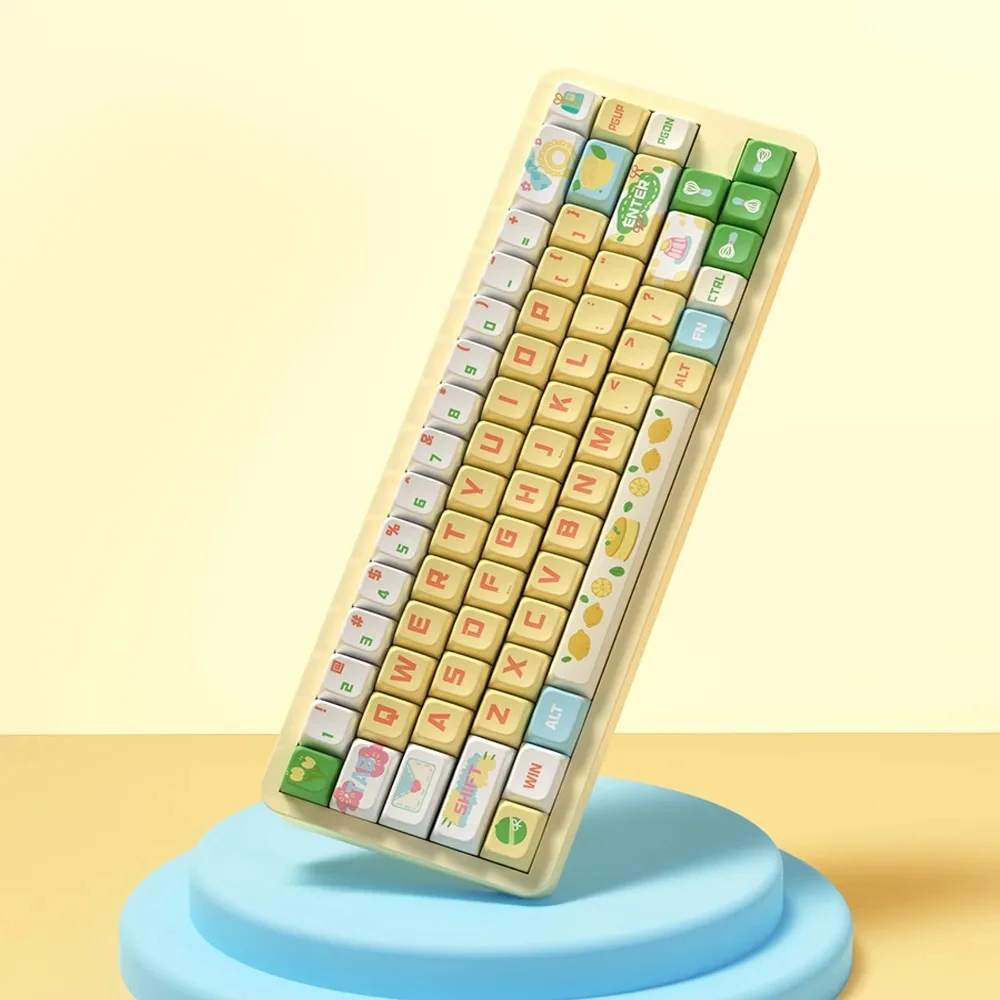 MDA-Profile-Sea-Salt-Lemon-Cheese-Keycap-Yellow-Green-Dessert-Keycaps ...