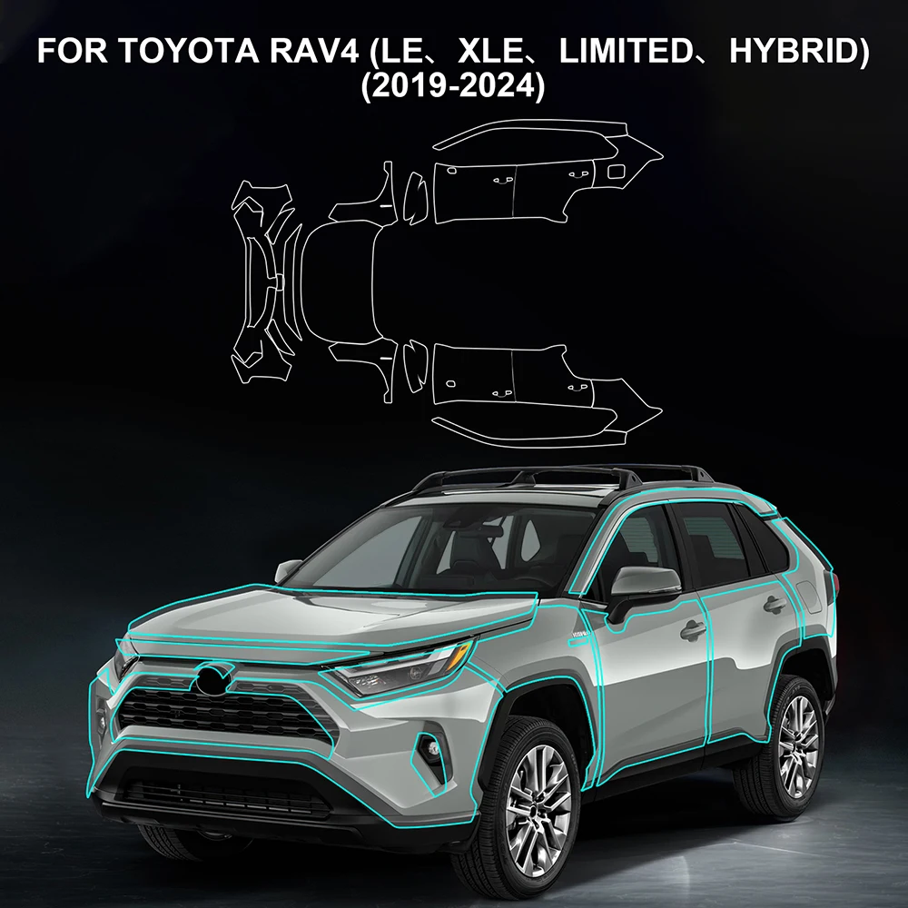 Transparent-Pre-Cut-PPF-Paint-Protection-Film-for-TOYOTA-RAV4-LE-XLE ...