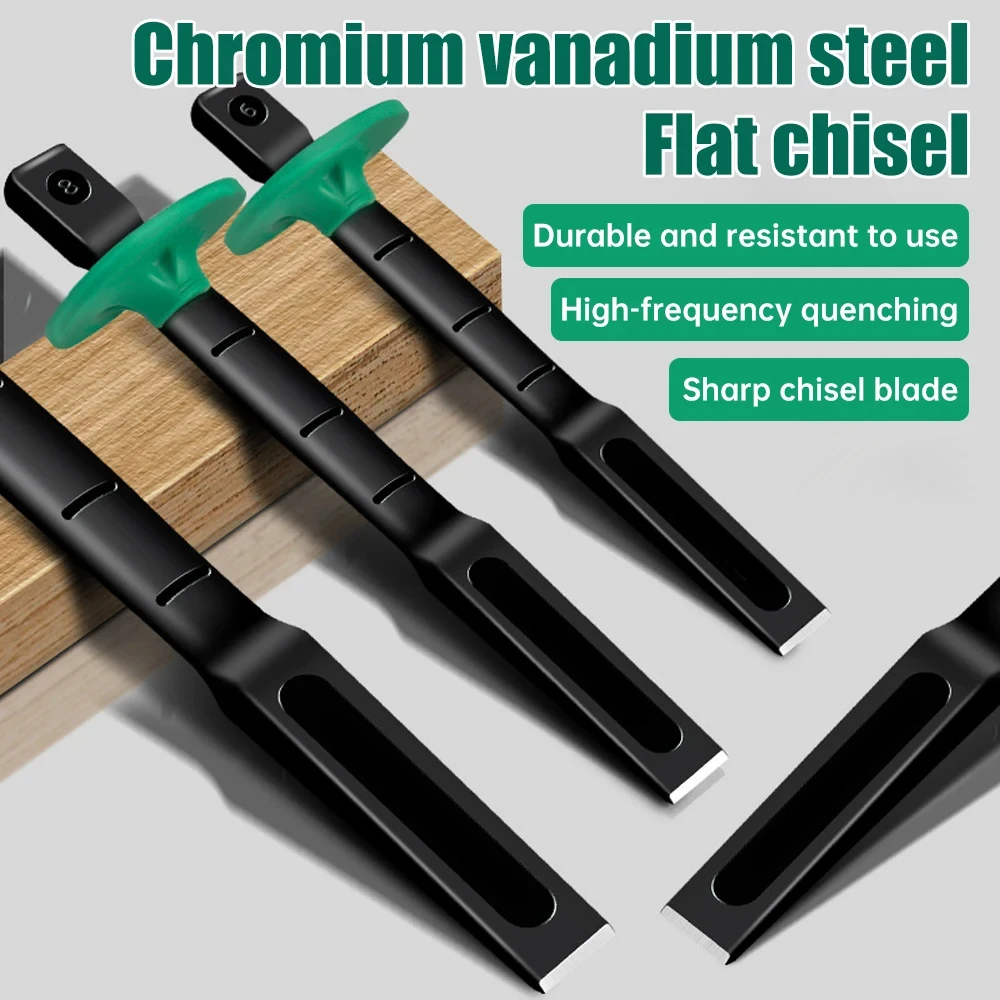 Flat-Chisel-Concrete-Tool-Chisel-Head-Cement-Stone-Splitter-Chrome-Vanadium-Steel-Masonry-Chisel ...