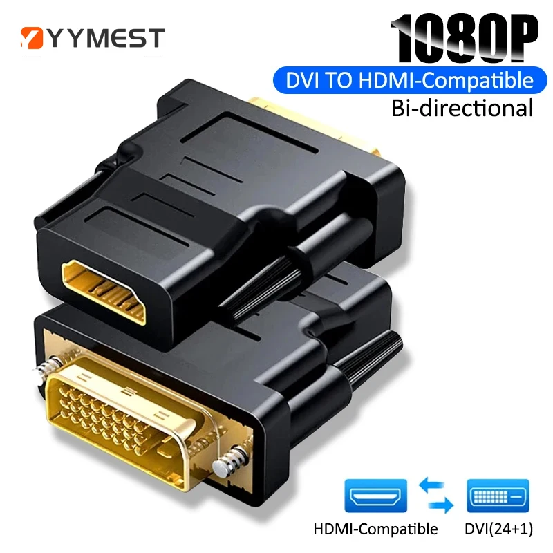1080P-DVI-to-HDMI-Compatible-Cable-Adapter-DVI-Male-to-Female-Bi ...
