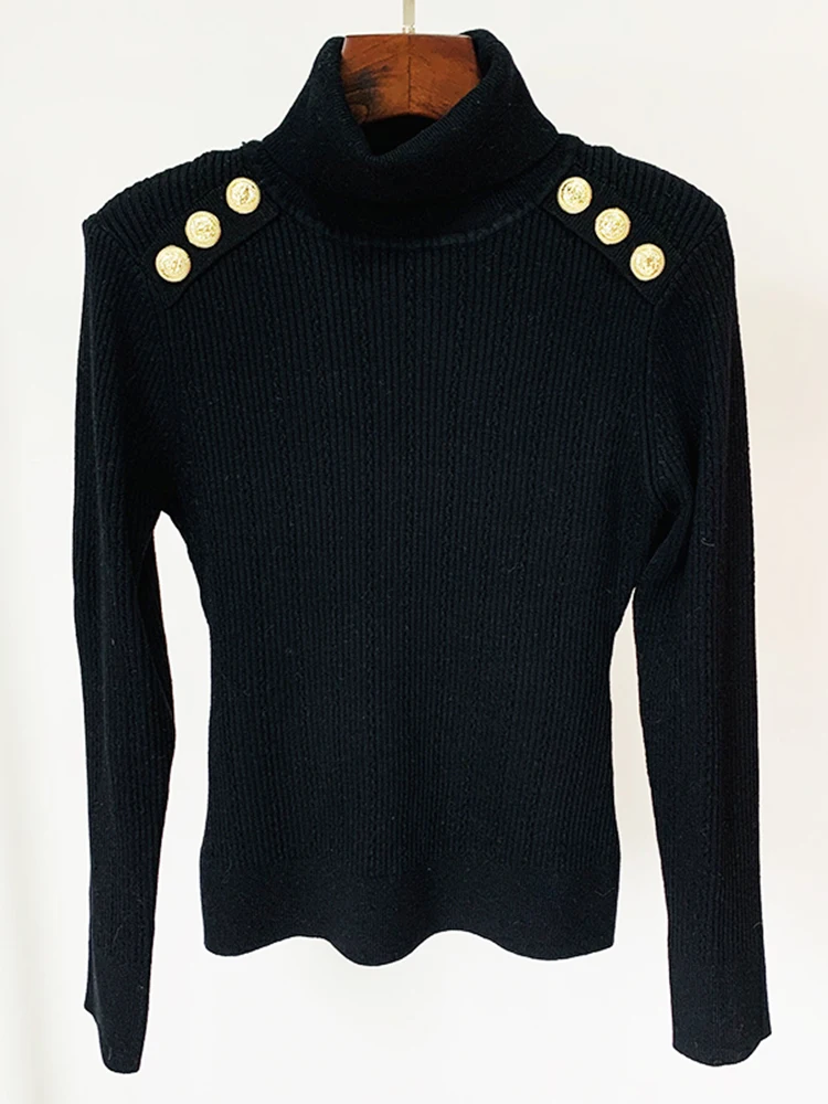 High Street Newest 2022 Fall Winter Designer Sweater Women's Turtleneck ...