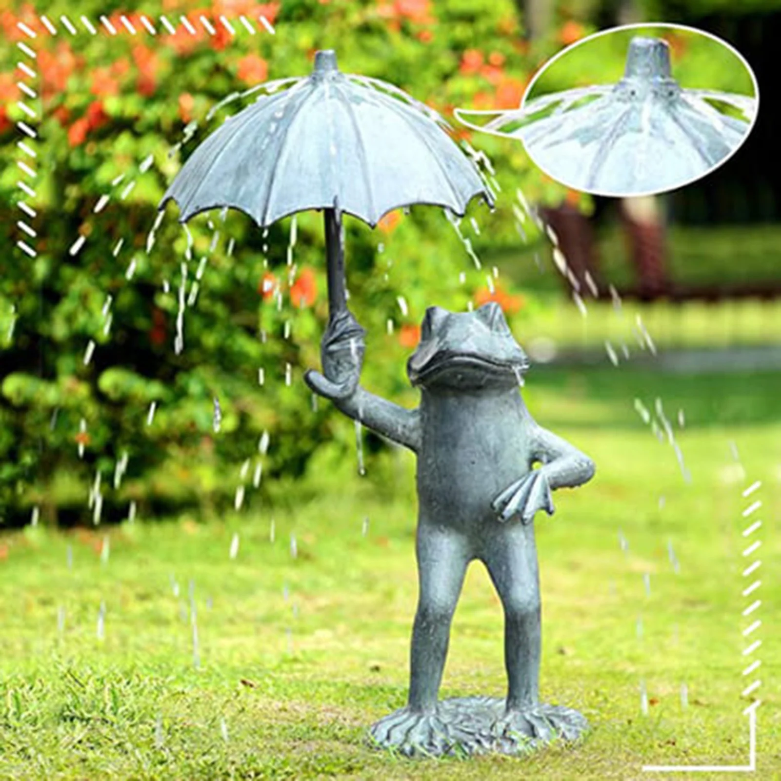 Frog-with-Umbrella-Garden-Statues-Resin-Garden-Frog-Decor-Summer ...