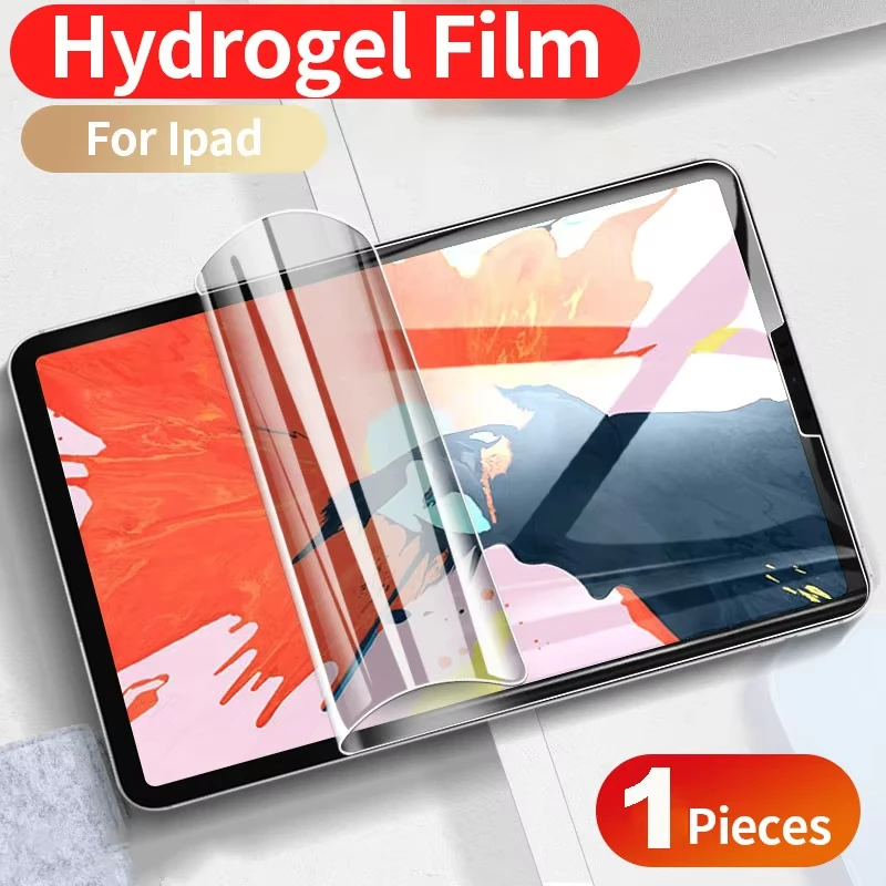 Soft Hydrogel Film For iPad Pro 11 12.9 2020 Air 1 2 3 4 iPad 9.7 10.2 ...