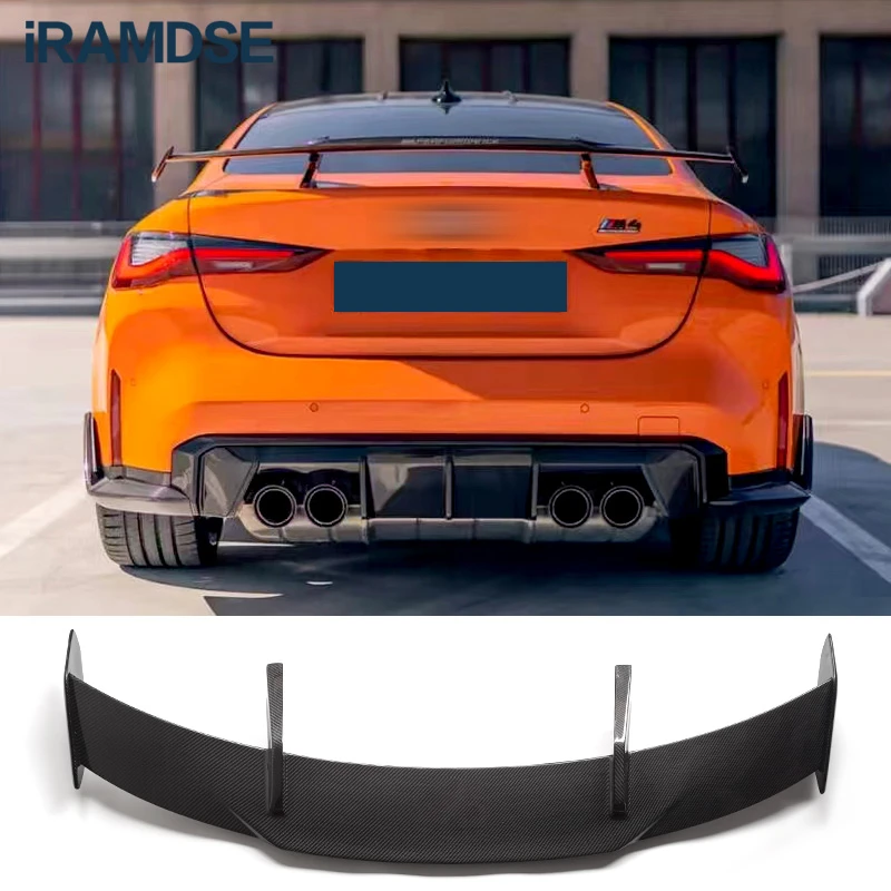 Spoiler For Bmw G82 G22 G26 M4 4 Series Carbon Fiber Car Rear Boot Wing ...