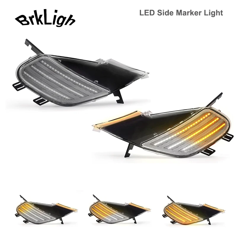 2pcs Canbus Led Dynamic Side Marker Lights Turn Signal Blinker ...