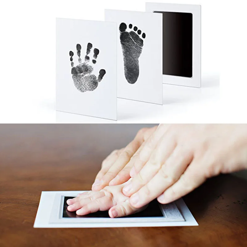 Newborn-Baby-Handprint-Footprint-Dog-Pet-Paw-Print-Kit-Inkless-Infant ...