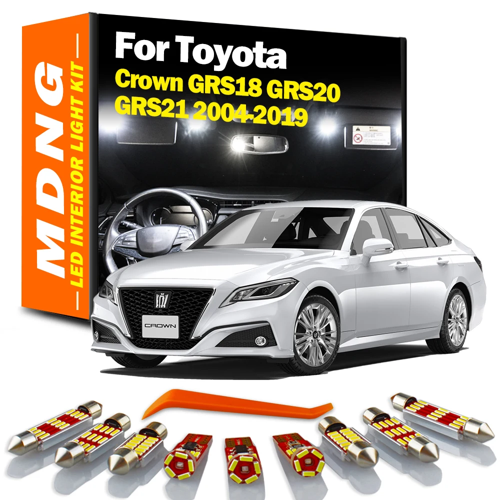 MDNG Canbus Car LED Interior Map Dome Light Kit For Toyota Crown GRS18 ...