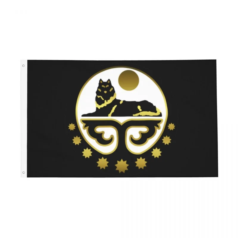 Chechen-Wolf-Flag-Indoor-Outdoor-Banner-Polyester-Chechnya-Flag ...