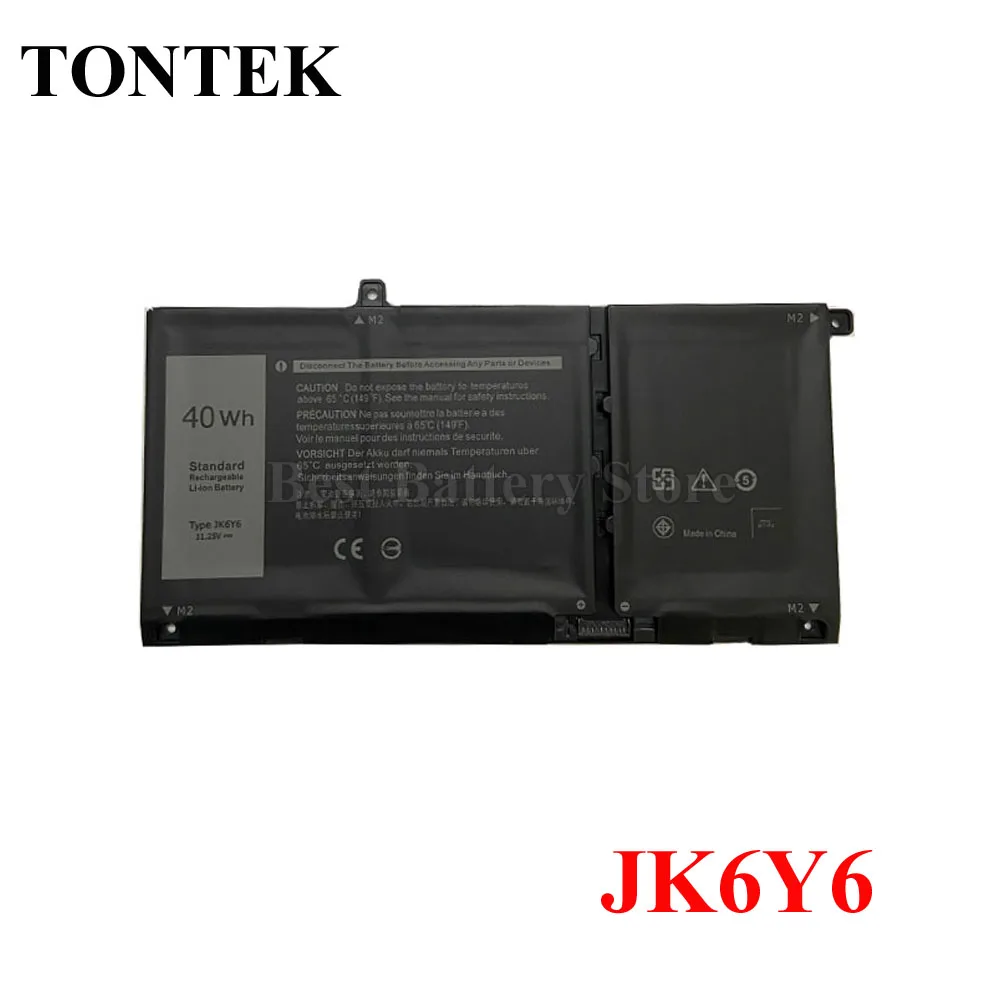 JK6Y6 40WH H5CKD 53WH Laptop Battery For Dell Latitude 3410 3510 Vostro ...
