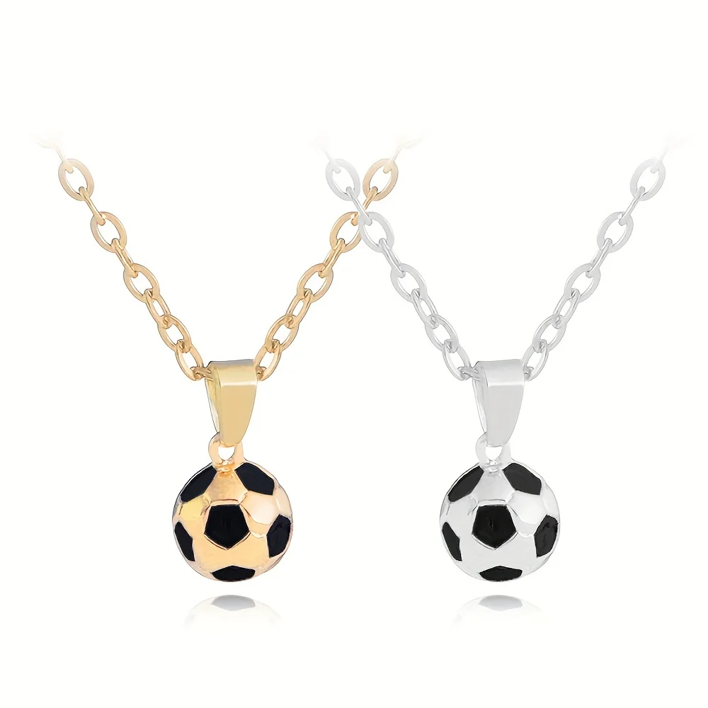 Creative-Stainless-Steel-Football-Pendant-Necklace-Fashion-Men-and ...