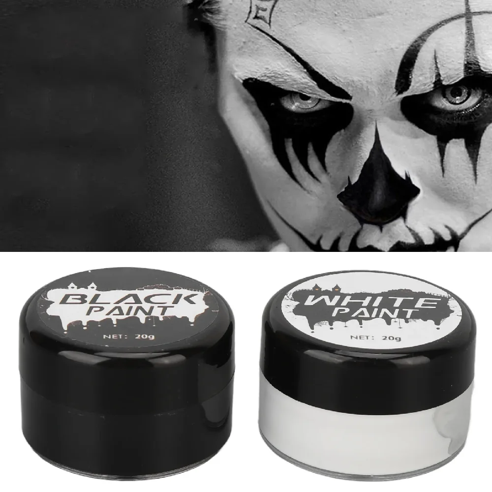 2PCS Halloween Face Painting Kit Highly Pigmented Face Body brus Paint ...