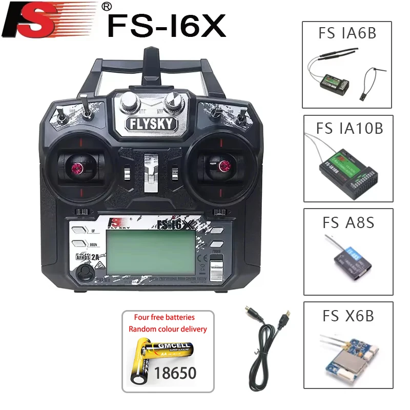 FLYSKY-FS-i6X-FS-i6X-10CH-2-4GHz-AFHDS-2A-RC-Transmitter-With-X6B-iA6B ...