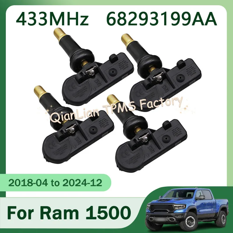 For Ram 1500 2018-2024 1/4pcs 68293199AA 68293199AB Tire Pressure ...