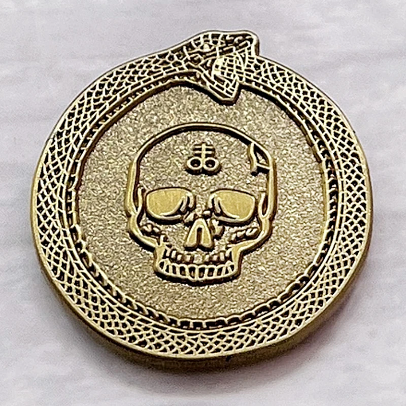 Spiritual-Ouroboros-Snake-and-Leviathan-Cross-Skull-enamel-pin-Wildlife ...