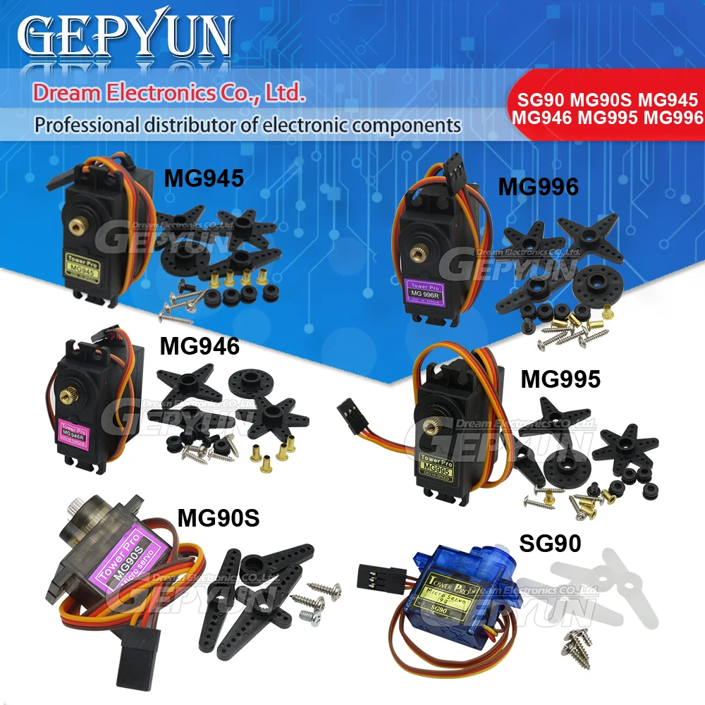 SG90-MG90S-MG945-MG946-MG995-MG996-180-Degree-Servo-Metal-Gear-for ...