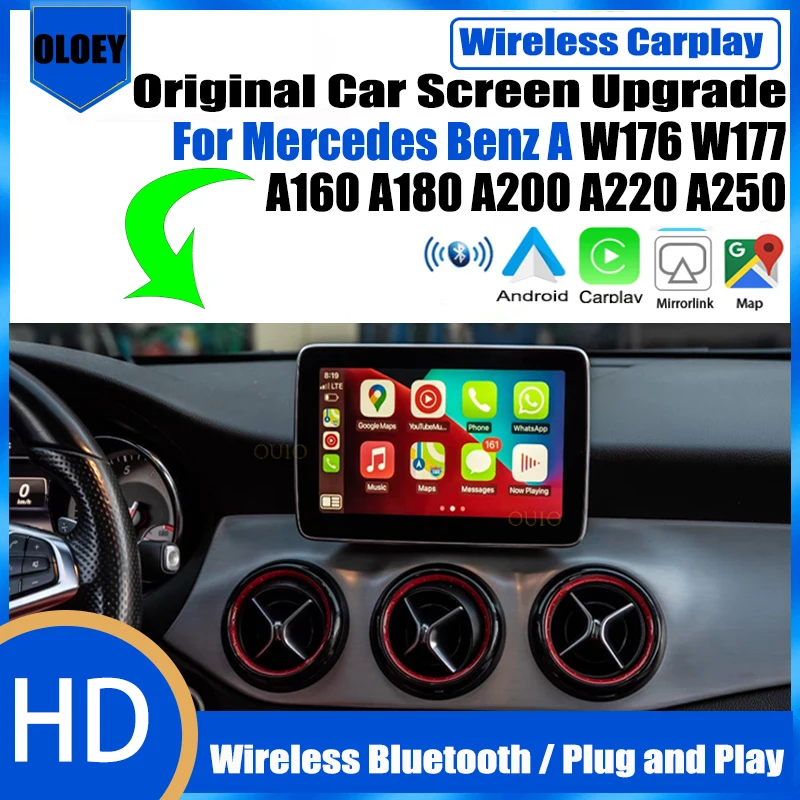 Wireless-Apple-CarPlay-Android-Auto-interface-Adapter-Reverse-Camera ...