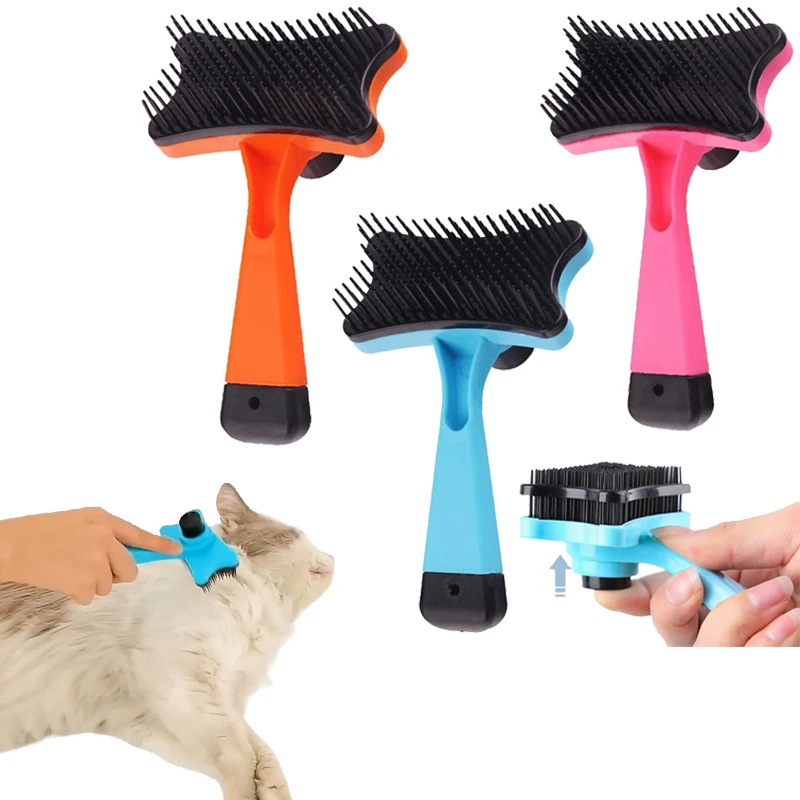Pet-Hair-Removal-Brush-Dog-Hair-Comb-Automatic-Hair-Removal-Cat-Comb ...