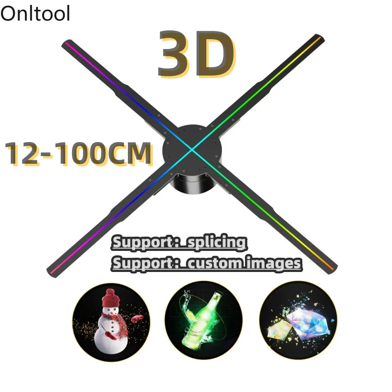 42-100CM-3D-Fan-Hologram-Projector-Wifi-Display-Advertising-Logo-Light ...