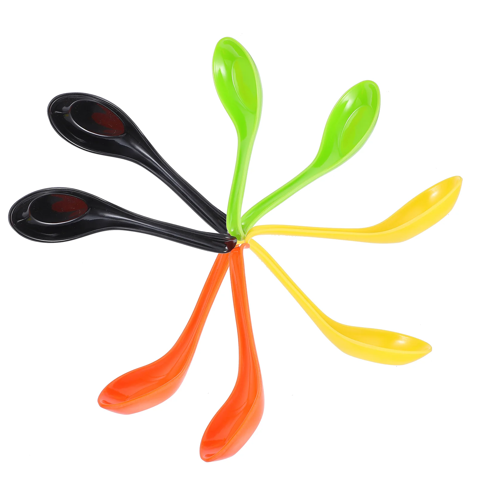 8pcs-Melamine-Spoons-Safety-Spoon-Home-Kitchen-Flatware-Kids-Portable ...