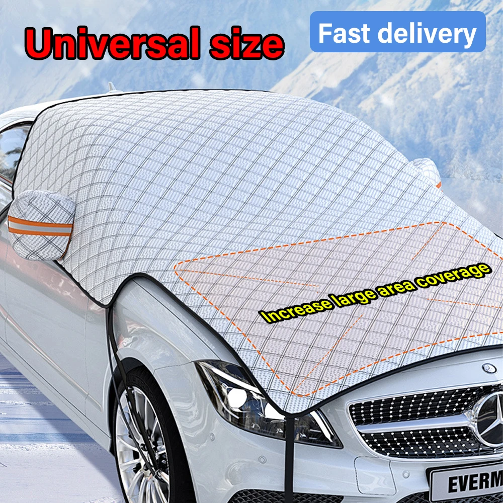 Universal Thicken Car Snow Cover Extra Large Car Windshield Hood ...