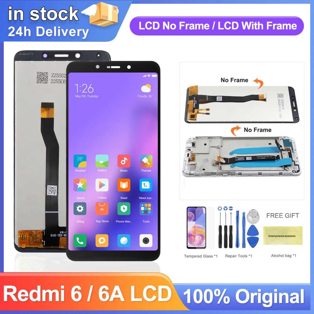 Xiaomi Redmi 6a Mobile Phone Screen | Display Xiaomi Redmi 6 M1804c3dg ...