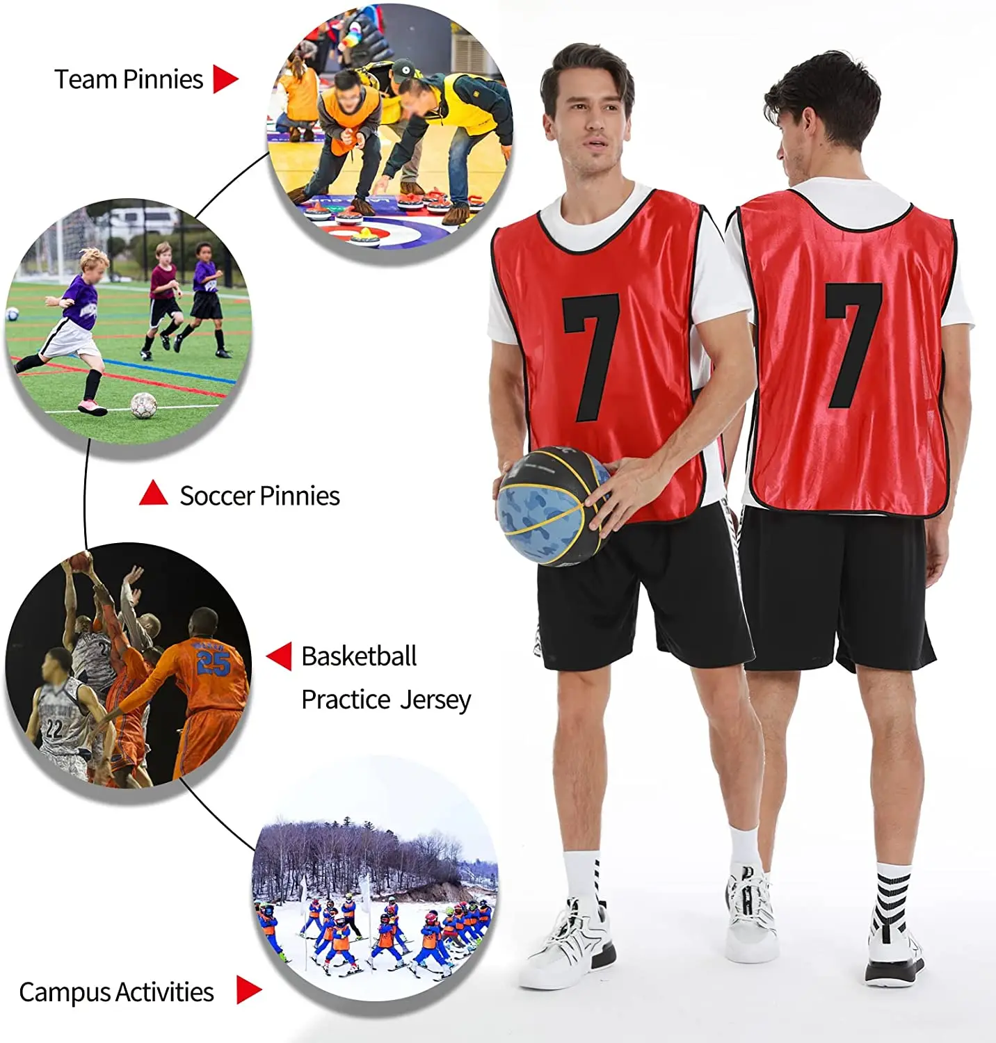 Blanc grand - Maillot de sport'équipe pour jeunes adultes, maillot ...