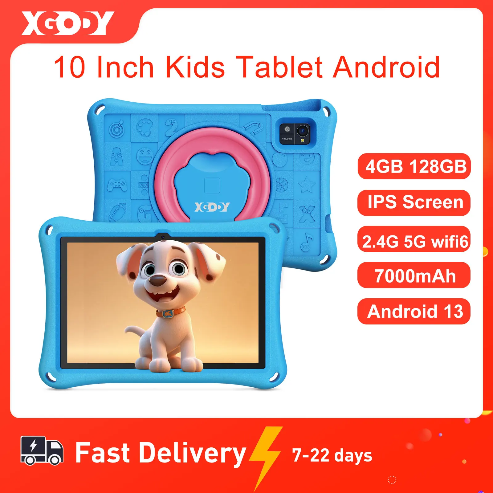 XGODY-WiFi-Tablet-Android-Pc-10-1-Inch-Kids-Learning-Education-Tablets ...