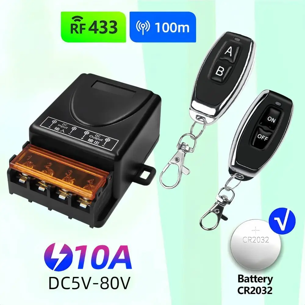 433MHz-Smart-Light-Switch-Wireless-Remote-Control-Fan-Ceiling-Lamp-DC ...