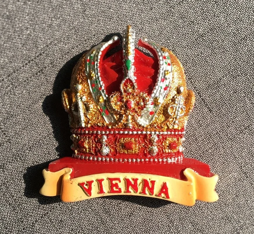 Austria Resin Fridge Magnet Travel Tourism Creative Magnets Vienna 3D ...