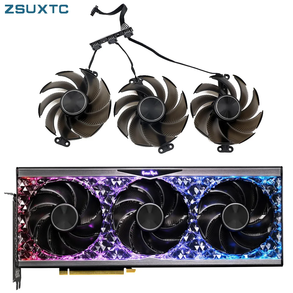 New RTX4090 GameRock Fan 90mm Video Card Cooling fan For Palit GeForce ...