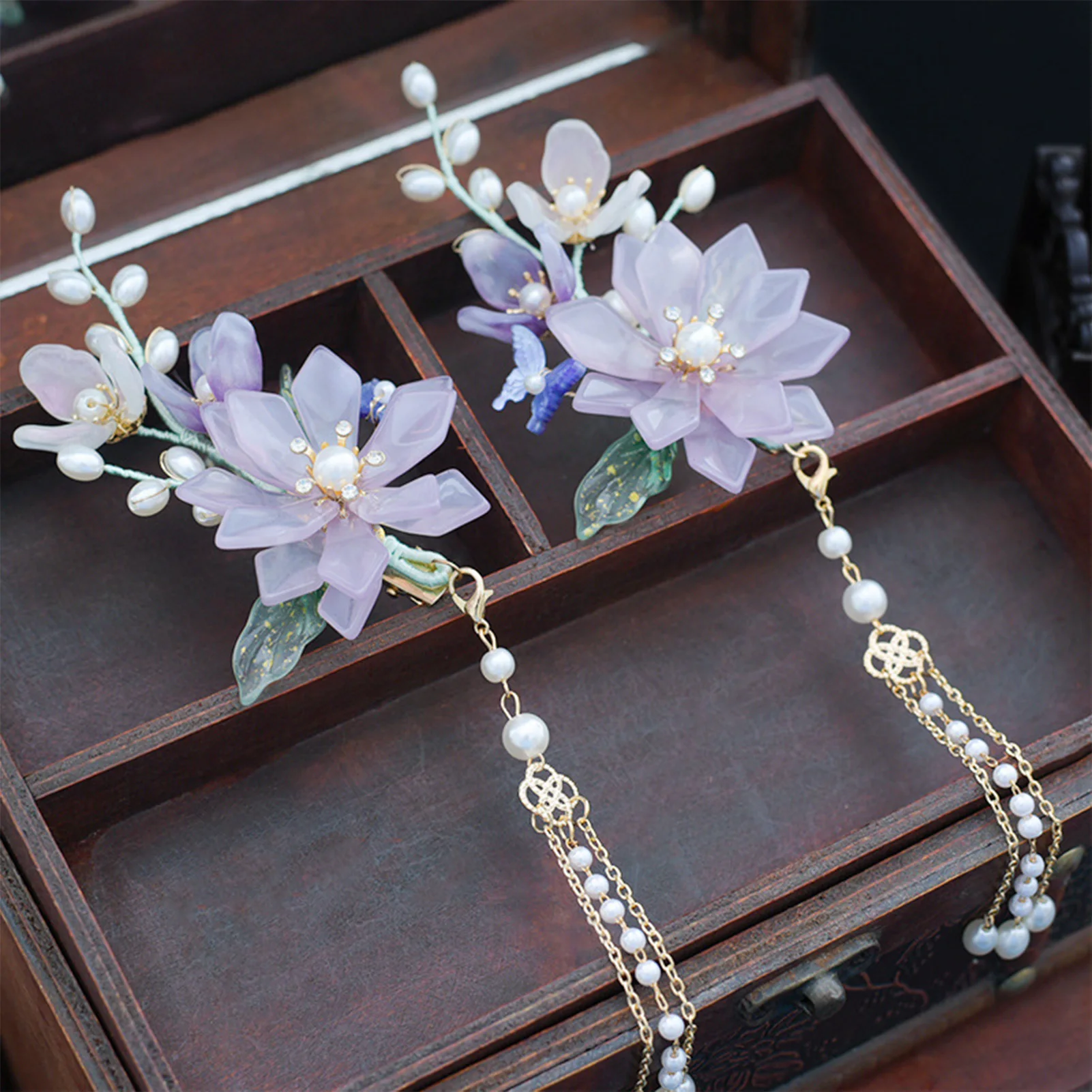 2pcs-Chinese-Hair-Clips-Magnolia-Ancient-Tassel-Step-Shake-Light-Purple ...