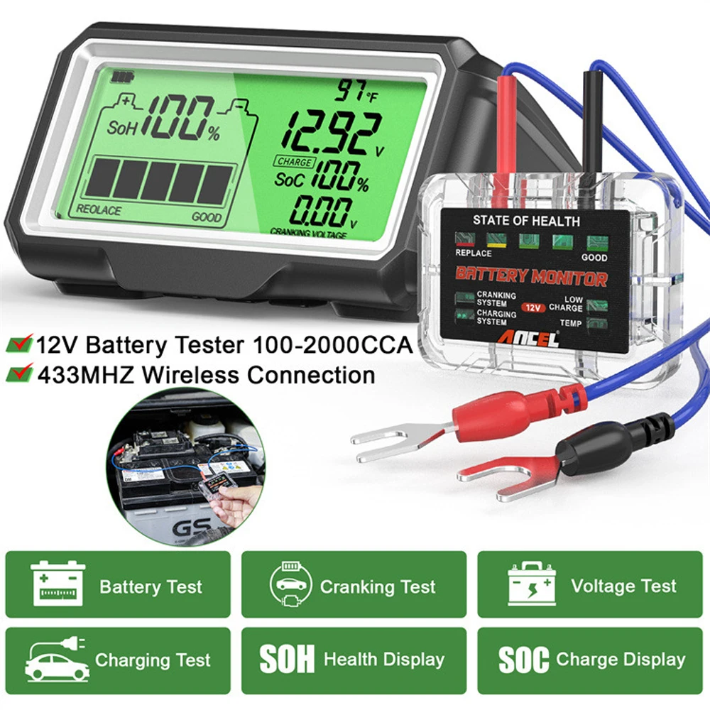 BM200-PRO-12Volt-LED-Car-Battery-Tester-Car-Battery-Monitor-HeadUp ...