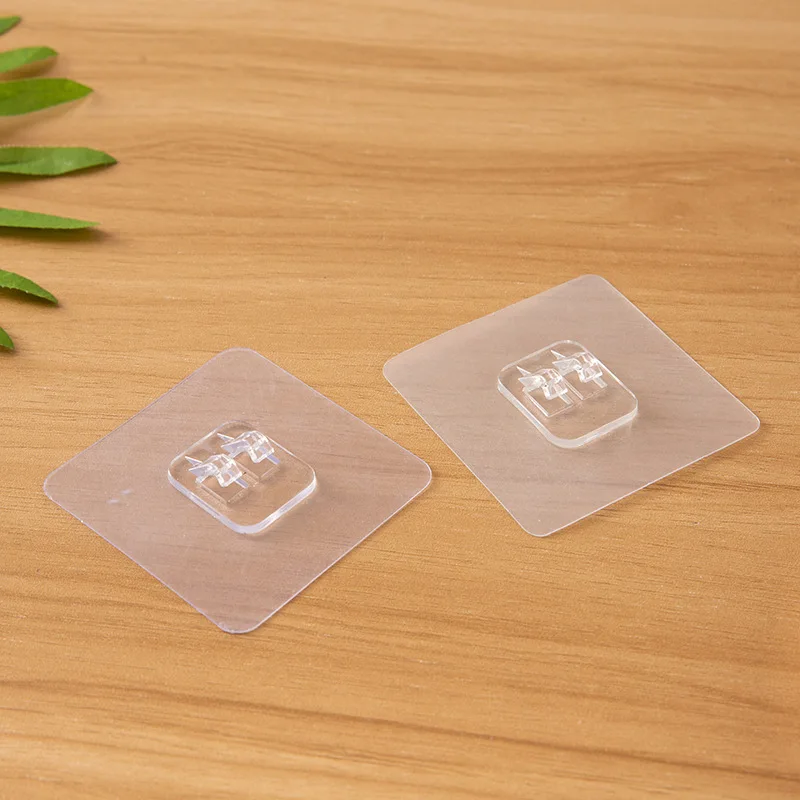 2pcs-package-Plastic-Buckle-Wall-mounted-Magic-Seamless-Hook-Sticker ...