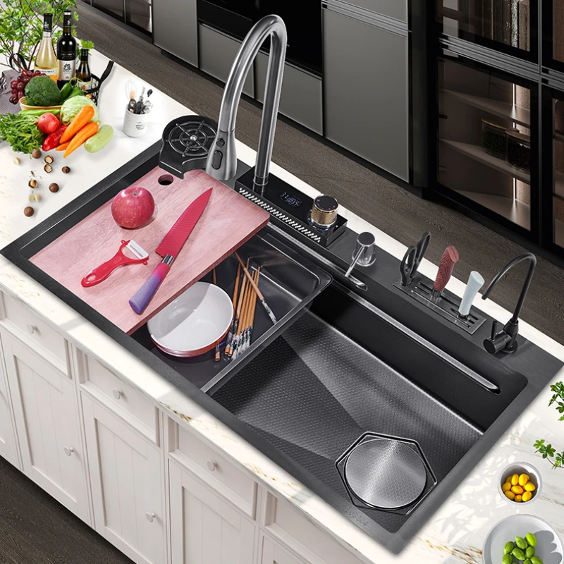 Honeycomb-scratch-resistant-kitchen-large-single-sink-SUS304-stainless ...