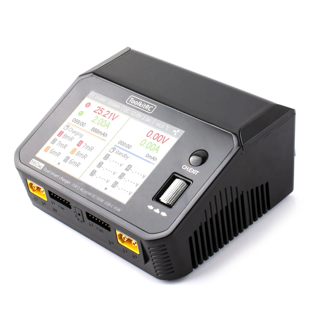 ToolkitRC-M6DAC-Dual-Channel-Smart-Lipo-Battery-Charger-Discharger-AC ...