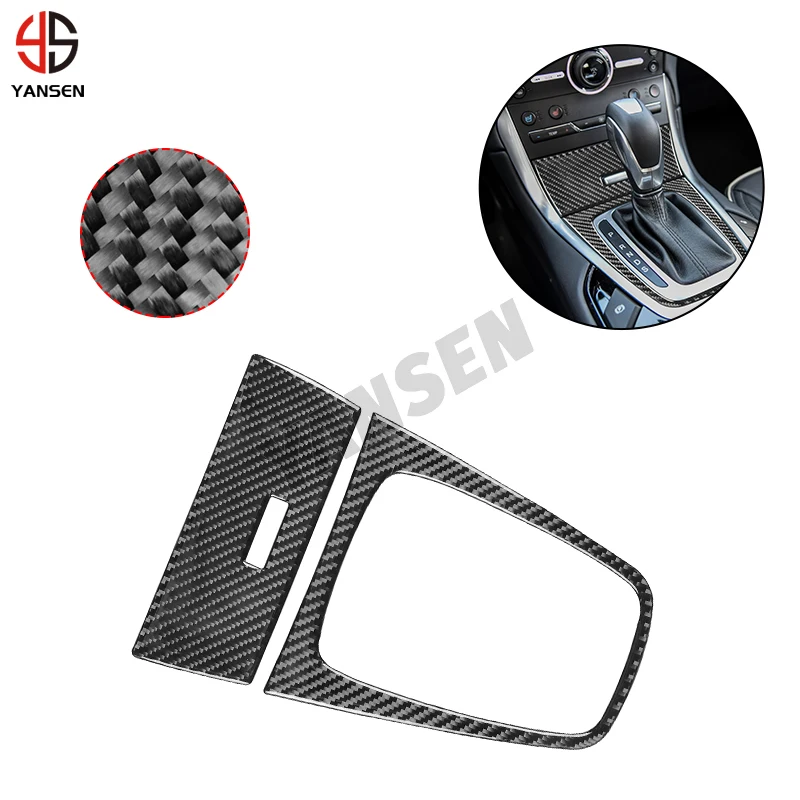 For Ford Edge 2015 2016 2017 2018 2019 Real Carbon Fiber Gear Panel ...