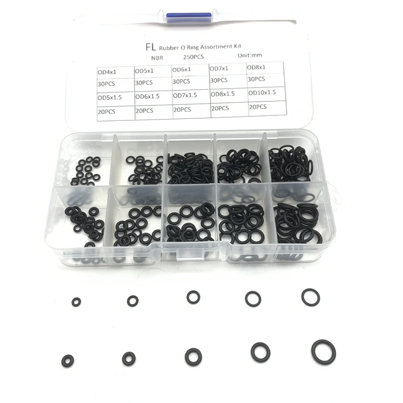 250pcs-Thickness-1-1-5mm-O-Rings-Rubber-O-Ring-Seal-NBR-Sealing-O-rings ...