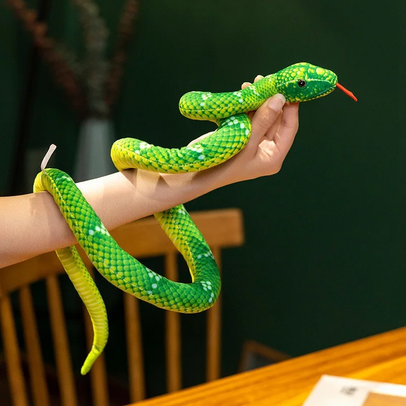 Children's Simulated Snake Plush Toy Prank Play Props Creative Cartoon ...