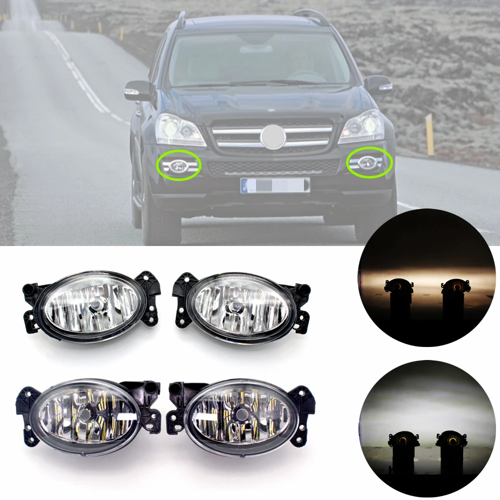 LED Halogen Front Bumper Fog Light Lamp Wire Car Lights 1698201556 For ...