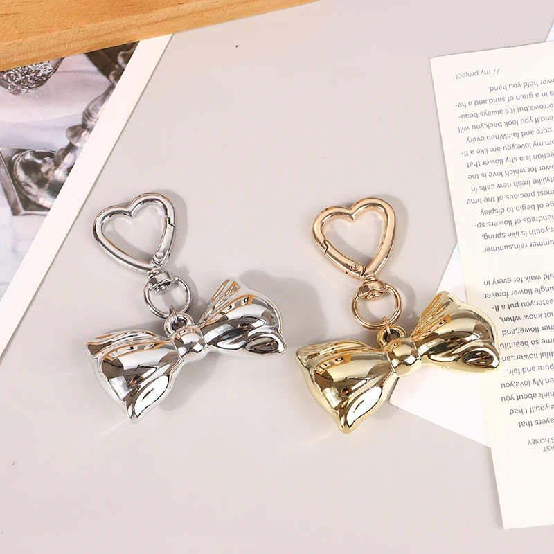 Korean-Metal-Bowknot-Keyring-Vintage-Simple-Bow-Keychain-Key-Holder ...